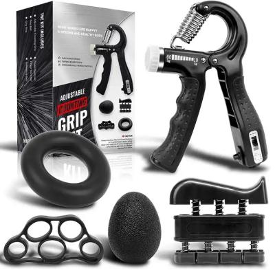 중국 Wholesale 5 Pack Adjustable Strengthener Hand Grip Strength Trainer Set 판매용
