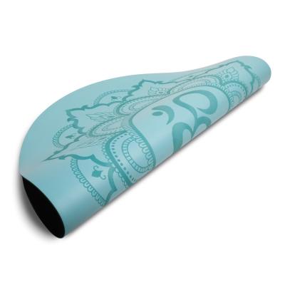 중국 Round Type Non Slip Custom Printed Fitness Gym Sports 4 mm Natural Rubber PU Yoga Mat 판매용