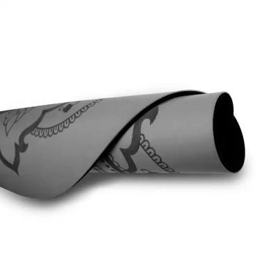 중국 Round Type Non Slip Custom Printed Fitness Gym Sports 4 mm Natural Rubber PU Yoga Mat 판매용