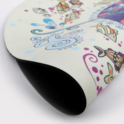 중국 Outdoor exercise light weight natural rubber microfiber 4 mm suede yoga mat custom foldable round travel yoga mat 판매용