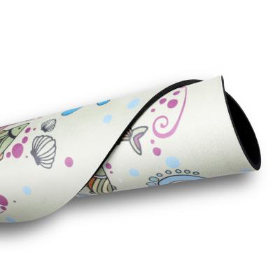 중국 Outdoor exercise light weight natural rubber microfiber 4 mm suede yoga mat custom foldable round travel yoga mat 판매용