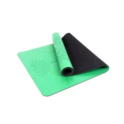 중국 Custom Logo Natural Rubber Eco-Friendly Non slip Non Toxic PU Leather Yoga Mat 판매용