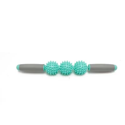 중국 Body Recovery 3 Three Thorn Ball Yoga Massage Ball Muscle Release Deep Tissue PVC Massage Stick 판매용