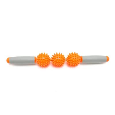 중국 Body Recovery 3 Three Thorn Ball Yoga Massage Ball Muscle Release Deep Tissue PVC Massage Stick 판매용