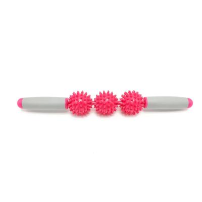 중국 Body Recovery 3 Three Thorn Ball Yoga Massage Ball Muscle Release Deep Tissue PVC Massage Stick 판매용