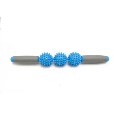 중국 Body Recovery 3 Three Thorn Ball Yoga Massage Ball Muscle Release Deep Tissue PVC Massage Stick 판매용