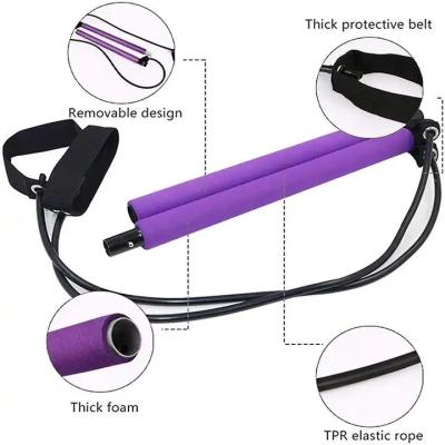 중국 Pilates Bar Yoga Stick Pilates bar kit for Home Gym with Resistance Bands for Pilates Exercise and Body Workout 판매용