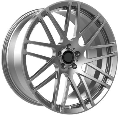 중국 Mesh design gray paint 18 inch automobile rim forged alloy wheel 20 inch modified 5x112 5x120 5x114 3suppliers wheels 판매용