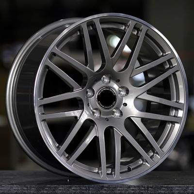 중국 Mesh design gray paint 18 inch automobile rim forged alloy wheel 20 inch modified 5x112 5x120 5x114 3suppliers wheels 판매용