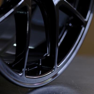 중국 5 split spoke black painted suppliers wheels 18 inch rim racing forged aluminum alloy wheel 5x112 5x114 3 5x120 판매용