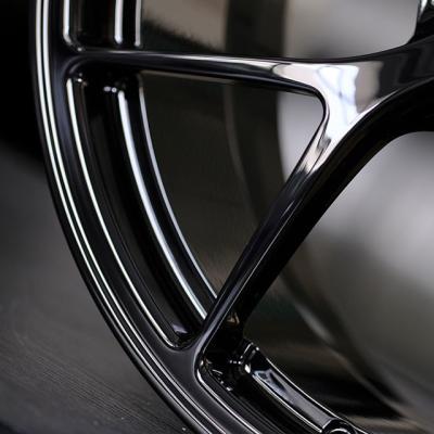 중국 5 split spoke black painted suppliers wheels 18 inch rim racing forged aluminum alloy wheel 5x112 5x114 3 5x120 판매용