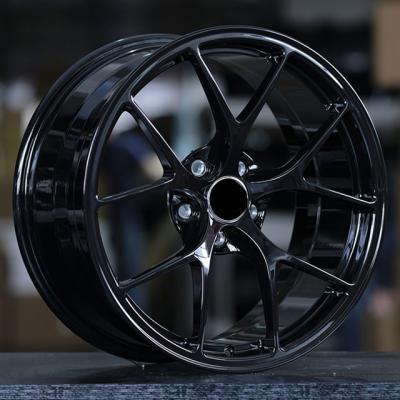 중국 5 split spoke black painted suppliers wheels 18 inch rim racing forged aluminum alloy wheel 5x112 5x114 3 5x120 판매용