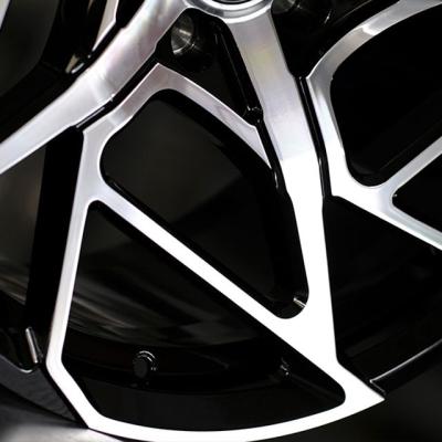 중국 Staggered Satin Black/Machine Face model forged wheels for sale 판매용