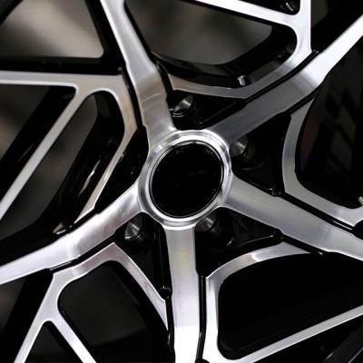 중국 Staggered Satin Black/Machine Face model forged wheels for sale 판매용