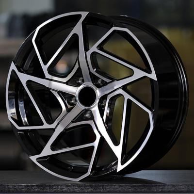 Staggered Satin Black/Machine Face model forged wheels for sale