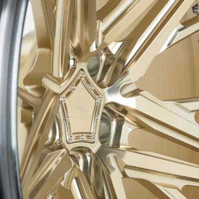 중국 Customized 2 piece super deep dish concave brushed bronze polished wheel rim for sale 판매용