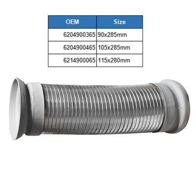 中国 ベンツActrosのトラックの部品のための105x285mmの排気の適用範囲が広い管6204900465 販売のため