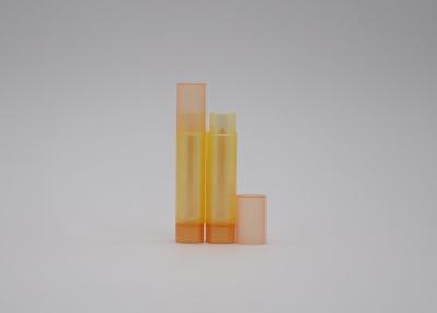 Κίνα 3.5g πλαστικοί κενοί μίνι μοναδικοί χειλικού βάλσαμου σωλήνες χειλικού βάλσαμου εμπορευματοκιβωτίων πορτοκαλιοί λεπτοί προς πώληση
