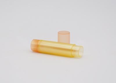 Κίνα 3.5g πλαστικοί κενοί μίνι μοναδικοί χειλικού βάλσαμου σωλήνες χειλικού βάλσαμου εμπορευματοκιβωτίων πορτοκαλιοί λεπτοί προς πώληση
