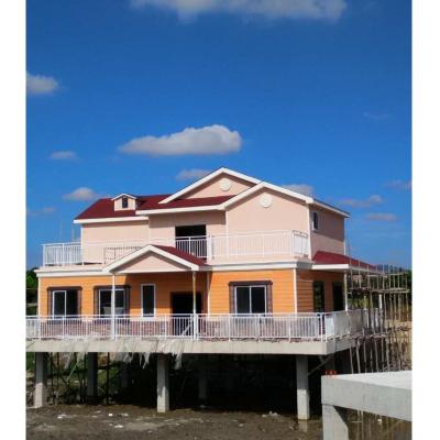 Chine CEMENT SIDING LIGHT STEEL FRAME MODEM LUXURY PREFAB HOUSE FOR SALE à vendre
