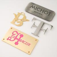 Quality User-Friendly Style Custom Metal Logo Label for Hang Letter on Luggage and Handbags for sale