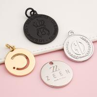 Quality Handbag Hanging Logo Tag Round Hang Embossed Metal Bag Logo for User-Friendly Style for sale