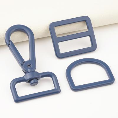 중국 DIY Accessories 1 Inch Black D Rings Hardware 25mm Adjuster Glide Buckle for Handbags 판매용
