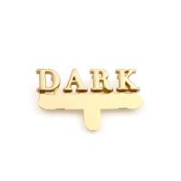 Quality Custom Letters Logo Decorative Mini Metal Label for Handbag Hardware Accessories for sale