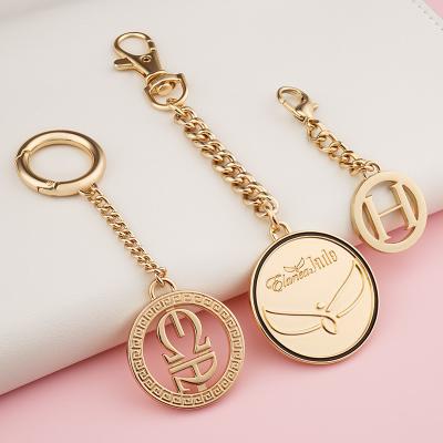 Customized Metal Handbags Hanging Logo with Hook and Chain Perfect Bag