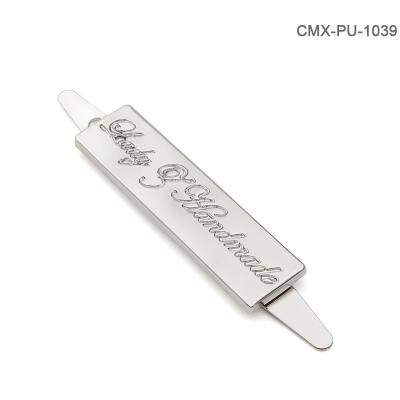 Rectangle Metal Plate Logo for Custom Private Label Bag Hardware Handbag