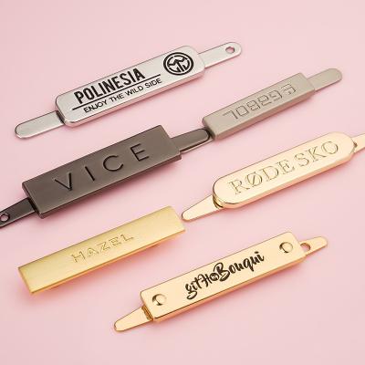 Handbag Accessories Brushed Bronze Personalized Metal Logo for Customised Bag