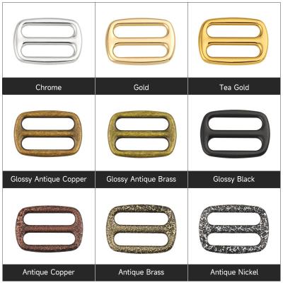 중국 Adjustable Metal Tri Glide Buckle for Handbag Accessories Custom Logo 9 Colors 판매용