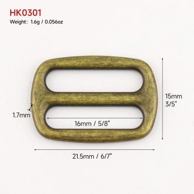 중국 Bag Making Accessories 9 Colors Metal Slide Buckle for 5/8 Inch Straps Nickel-free 판매용