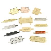 Quality Customized Size Handbag Hardware Engraved Metal Logo Plate Tags Custom Labels for sale