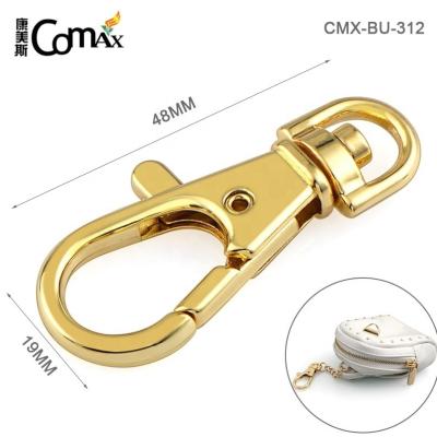 중국 Custom Gold Color D Ring Tail Metal Snap Hook for Eco-friendly Suitcase Manufacturing 판매용