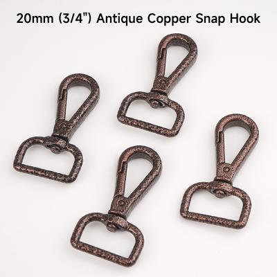 중국 High Level 20mm Bag Snap Hook Metal Lanyard Hook Buckle for Clothing and Handbag 판매용