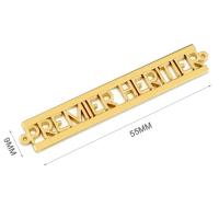 Quality Customized Metal Letters Logo for Clothing Handbag Hardware Letters Metal Logo Plate for sale