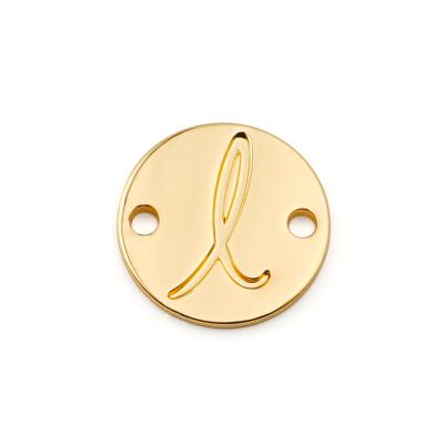 Customized Round Metal Abaya Tags Sewing Circular Metal Label for Sustainable