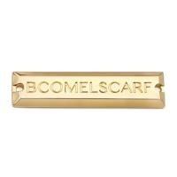 Quality Private Label Custom Shape Metal Tag For Clothing Gold Metal Sewing Garment Logo Design for sale