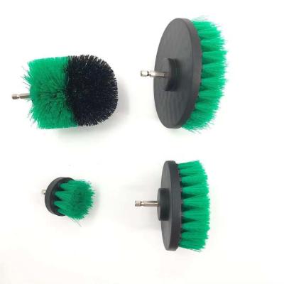Cina la spazzola di pulizia del trapano di 5inch 4Pcs per le disposizioni di superficie delle ruote dell'automobile avvolge l'uso dello sfiato in vendita