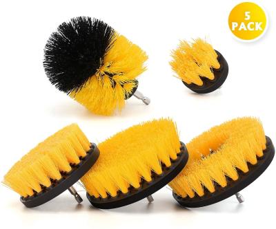 中国 回転式剛さの国内クリーニングのドリルのブラシの付属品5PCのナイロン フィラメント 販売のため