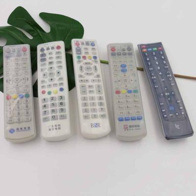 中国 良質のさまざまなサイズの透明なシリコーンのリモート・コントロールTV/エアコンのための保護袖カバー場合 販売のため
