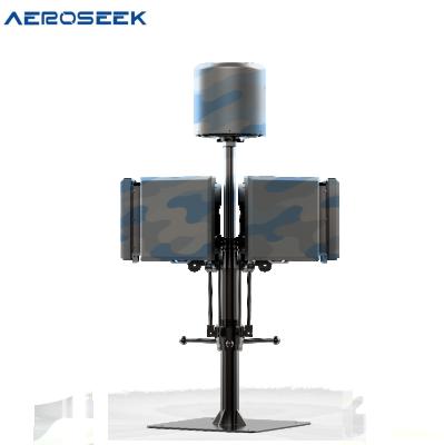 China Aeroseek Fixed Drone Jammer 300MHz-6.2GHz Detection All Weather for sale