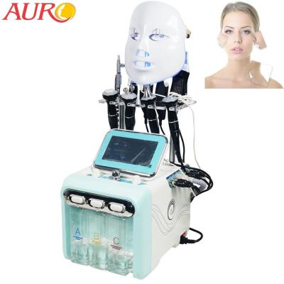 Cina 9 in 1 dispositivo della macchina H2O2 Hydrafacial Dermabrasion di cura di pelle dell'ossigeno di rf in vendita