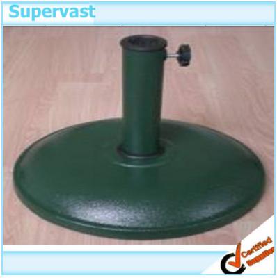 Cina L'ombrello rotondo verde scuro del patio basa i portaombrelli 15KG della spiaggia del cemento in vendita