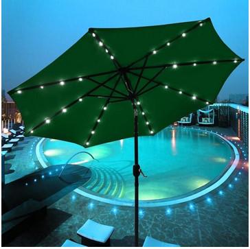 Cina Ombrelli accesi solari del patio del cortile LED del giardino per il parasole all'aperto in vendita