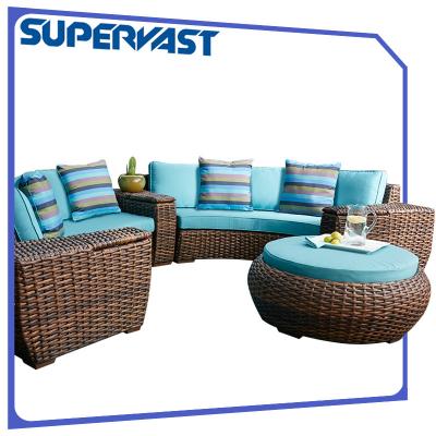 Cina Giardino robusto modulare stabilito del patio del rattan del PE del sofà sezionale all'aperto di lusso della mobilia in vendita