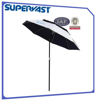 Cina ombrello di spiaggia della costola della vetroresina del Doppio Oxford baldacchino di 180/200/220cm con inclinazione in vendita