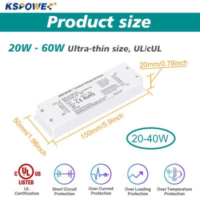 China 12V 20W Entrada 100-120V Voltagem Constante IP20 LED Suporte Elétrico Dirigente para Iluminação de Faixa Interior Eficiência Excepcional à venda
