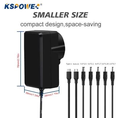 China 40W Austauschbares Netzteil Desktop-Version Stecker AC DC Netzteil 15000mA zu verkaufen